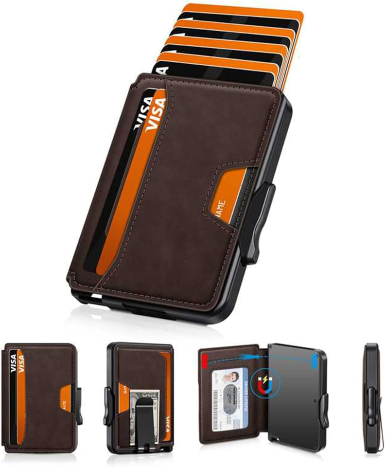 Gift for Men, Wallet for Men, Mens Wallet Minimalist Slim Wallet, RFID ...