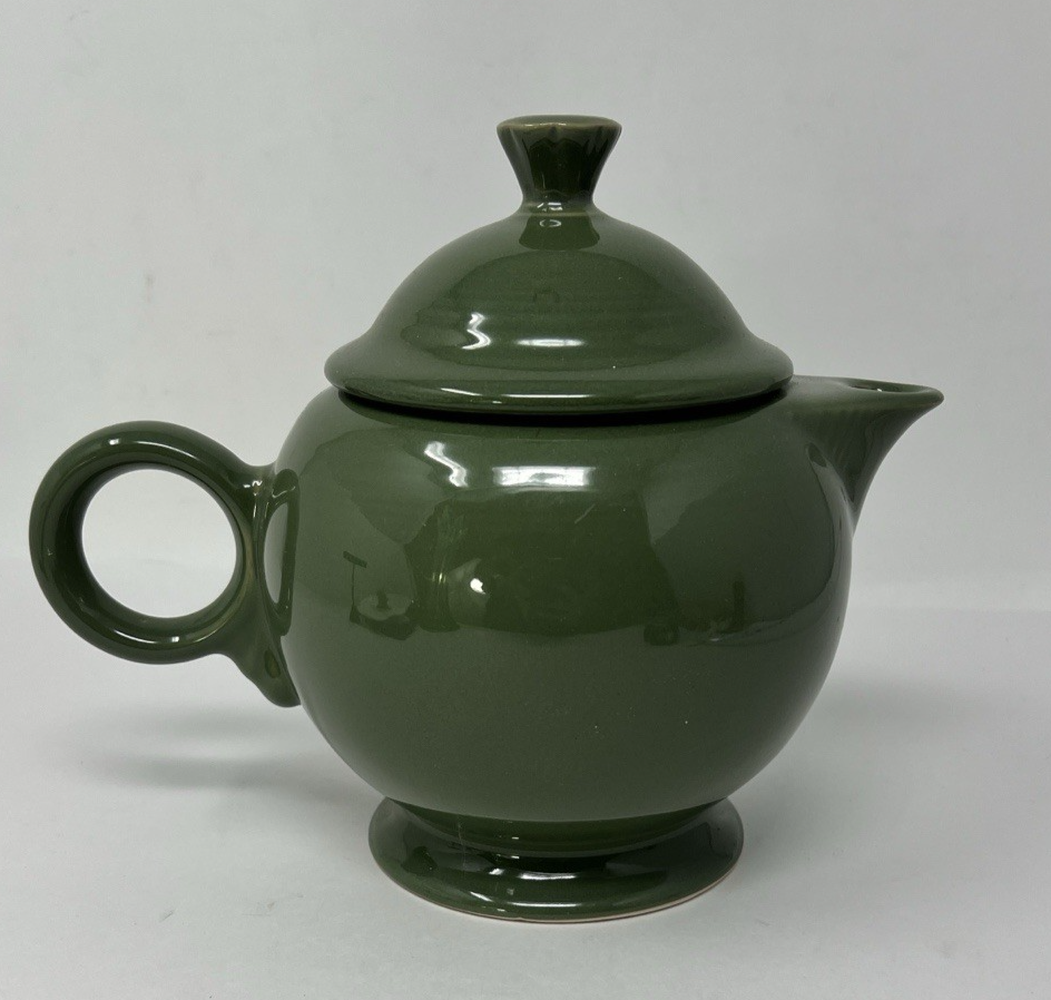 FIESTA TEAPOT TEA POT sage green FIESTAWARE RARE HTF! | eBay