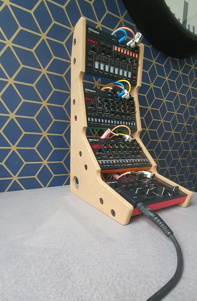 Roland Aira Compact S1 J6 T8 E4 - MDF QUAD Stand from Synths And Wood ...