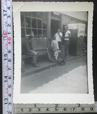 Men Working Coca-Cola Machine Bottles Architecture BW Photo Snapshot | eBay