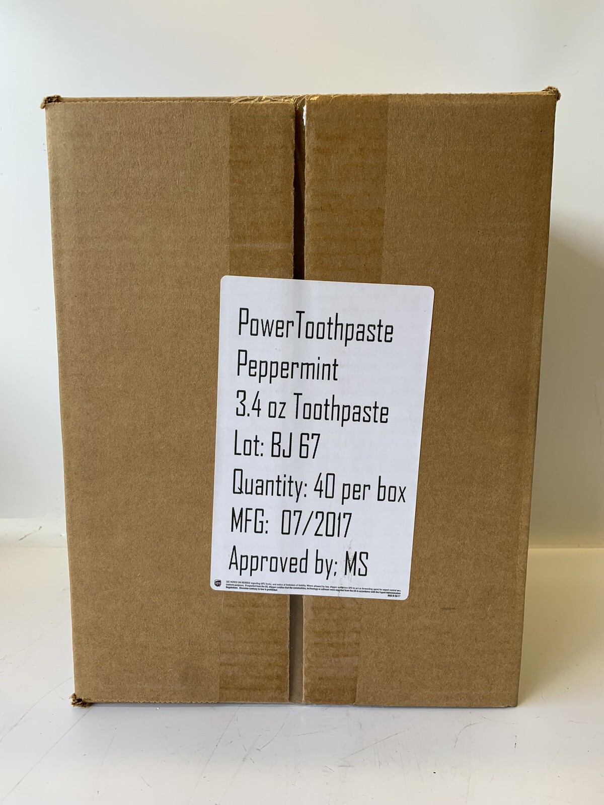 x40 Power Toothpaste Caffeinated Energy Toothpaste Indiegogo 2.5oz Tube ...