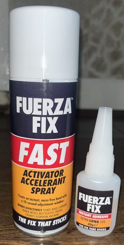 Fuerza Fix Industrial Strength Glue 20g + Fast Activator Accelerant ...
