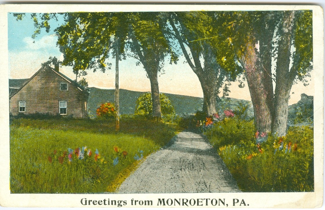 Monroe - Monroeton PA Scenic Country Road Greetings from Monroeton | eBay