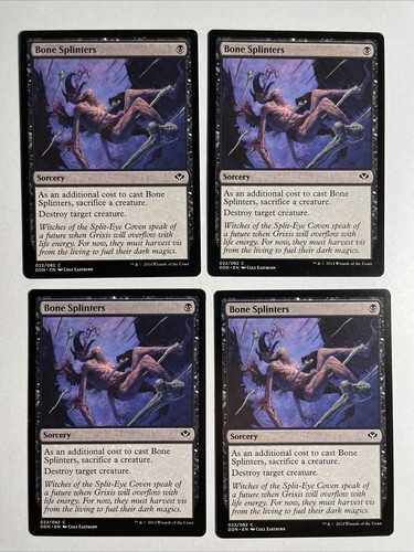 4x Mtg Duel Decks Bone Splinters NM Magic Karte Magic The Gathering ...