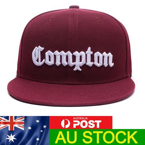 Compton Snapback Cap Hat Eazy E NWA Dr Dre Ice Cube Rap Hip Hop Flat ...