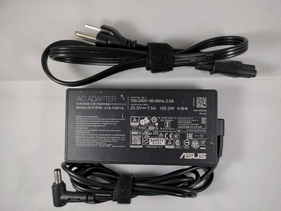 Original ASUS 150W Laptop Charger A18-150P1A AC Adapter for ROG ...