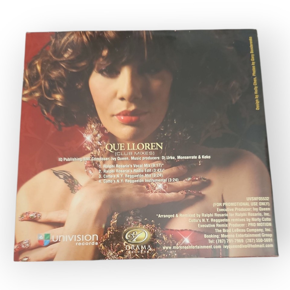 Ivy Queen – Que Lloren (Club Mixes) [2007 Promotional CD Single] | eBay
