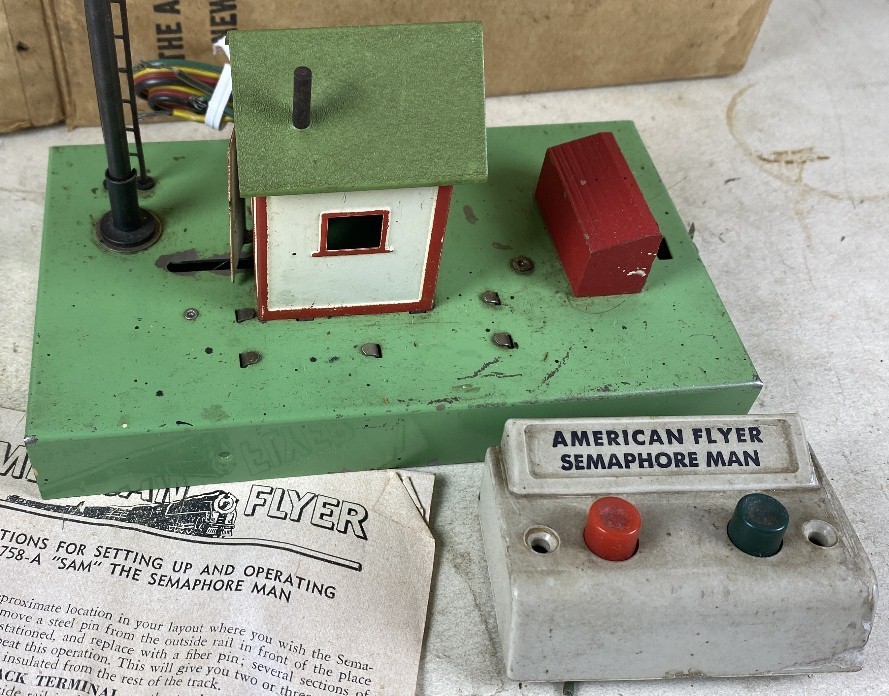 Vintage American Flyer 758-A Sam The Semaphone Signal Man | eBay