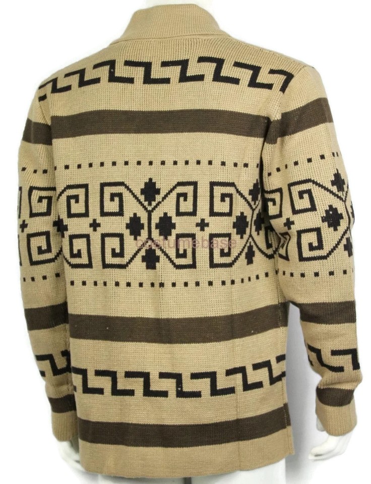 Big Lebowski Style The Dude Cowichan Sweater Cardigan Great Condition ...
