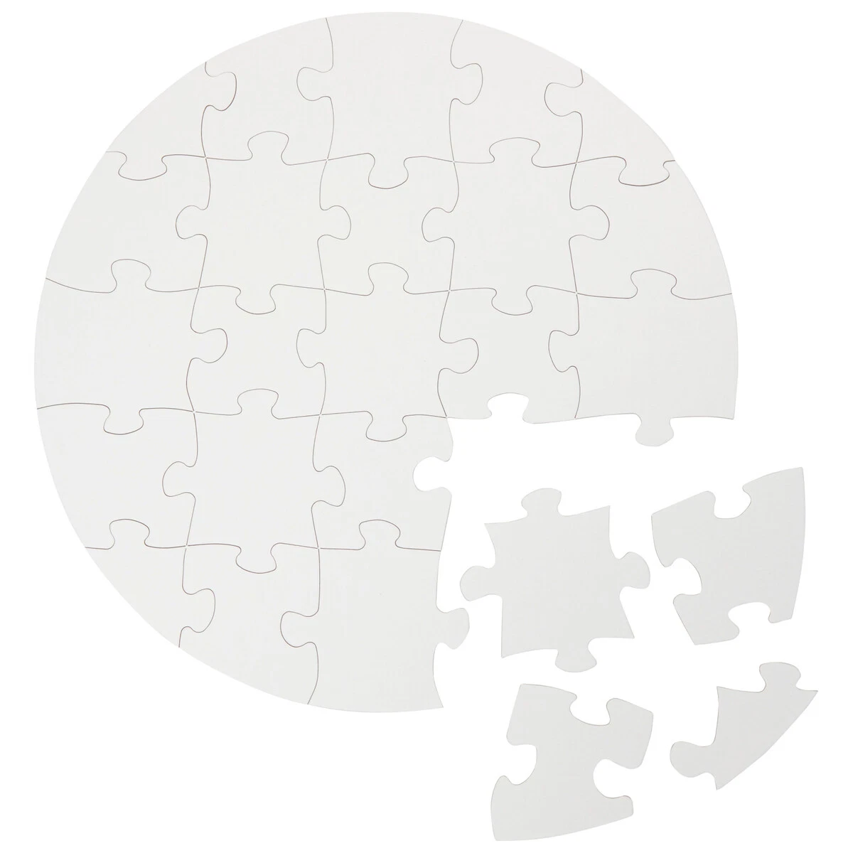 Blank Jigsaw Puzzle Pieces