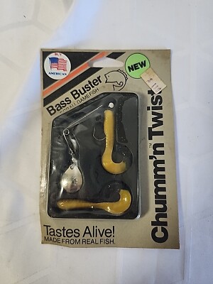 Vintage Bass Buster Chumm'n Twist 1/8 oz Soft Spinner Bait Fishing Lure ...