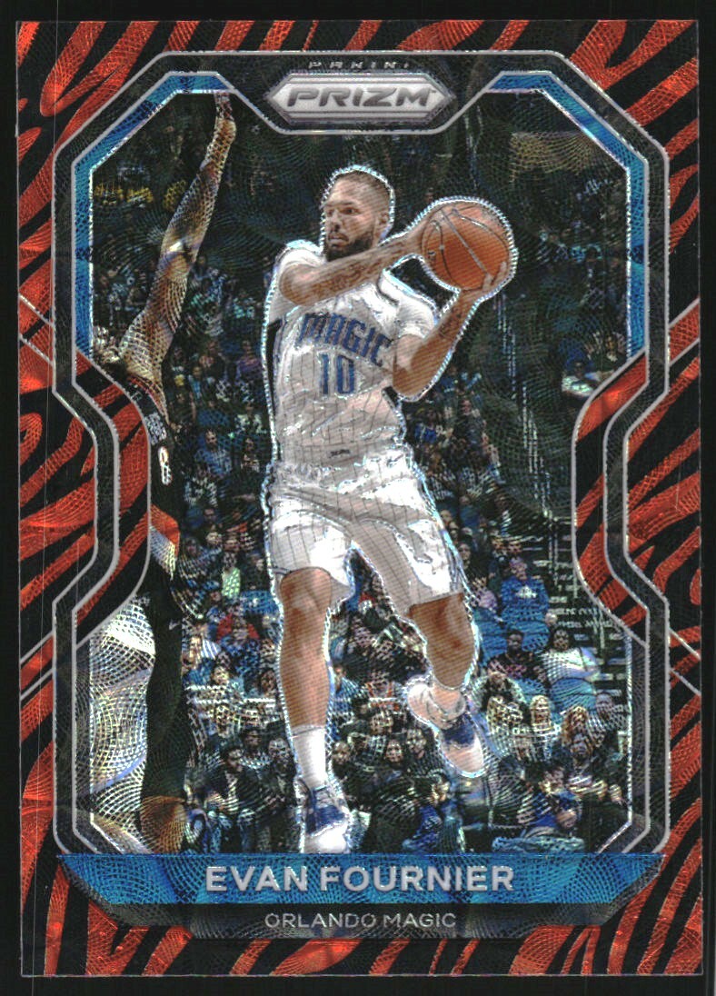 2020-21 Panini Prizm - Choice Tiger Stripe Prizm #216 Evan Fournier for ...