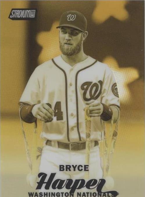 2017 Topps Stadium Club - Chrome Bryce Harper #SCC-5 Gold Minted for ...