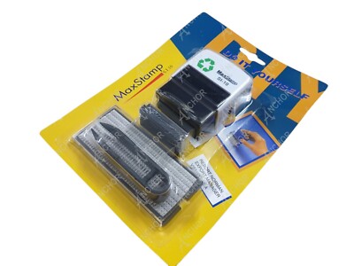MaxStamp SI-10 DIY Self-Inking Rubber Stamp Kit For Business ...