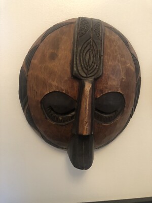 Large, African mask, Handmade, Vintage, West African | eBay