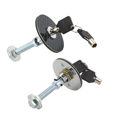 1 Pair Universal Carbon Fiber Mount Bonnet Hood Latch Pin Locking Kit ...