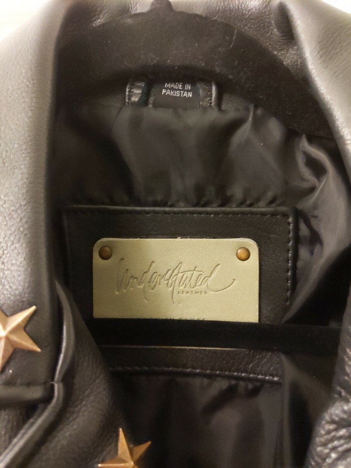 $900 Understated Leather x Free People Exclusive Brass Star Studded ...