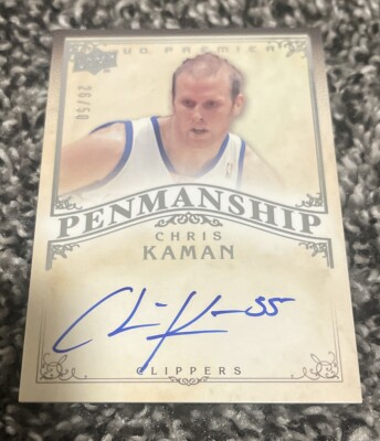 2008-09 UD Premier Premier Penmanship /50 Chris Kaman #PEN-CK Auto | eBay