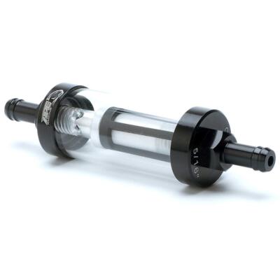5/16 Inline Fuel Filter - Universal Billet Aluminum Metal Glass Fuel ...