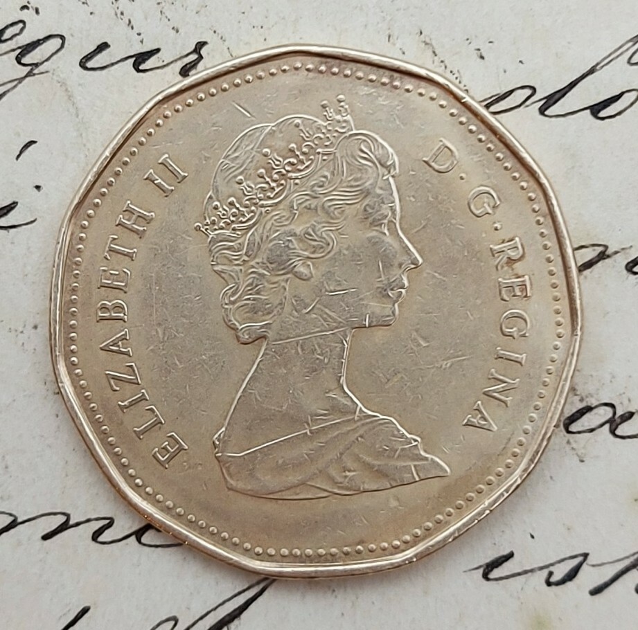 1 Dollars 1988. - Elizabeth II Regina, Canadian coins, Original coin ...