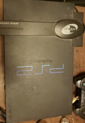 Sony PlayStation 2 PS2 Game System Fat console with attachment SCPH ...