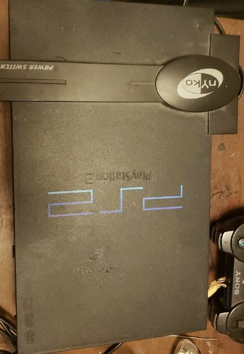Sony PlayStation 2 PS2 Game System Fat console with attachment SCPH ...