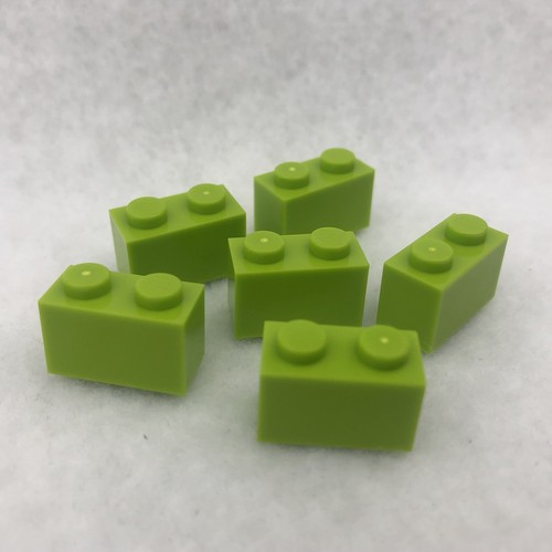 LEGO 3004 Lime Brick 1 x 2 (x6) | eBay