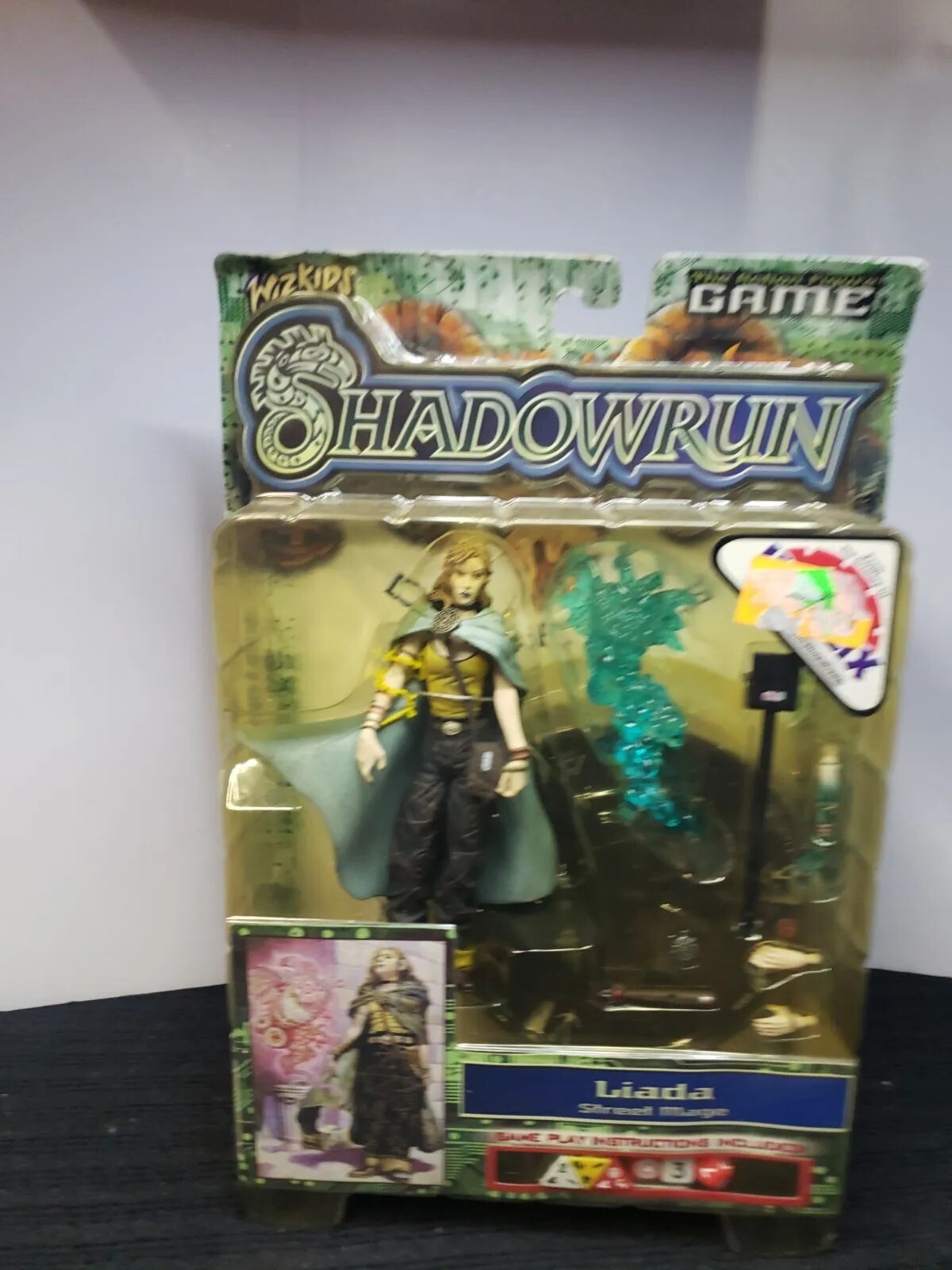 Shadowrun Action Figure Game Series 1 LIADA Street Mage w/ Mini Dice ...