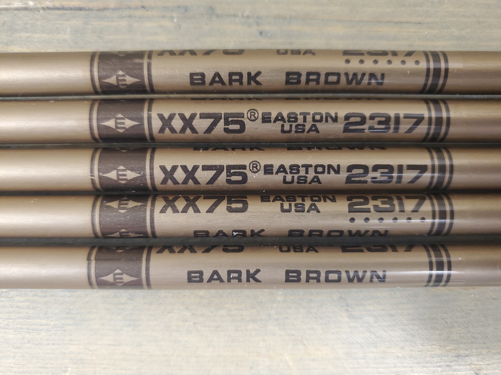 Easton XX75 Bark Brown 2317 Aluminum Arrows (5) | eBay