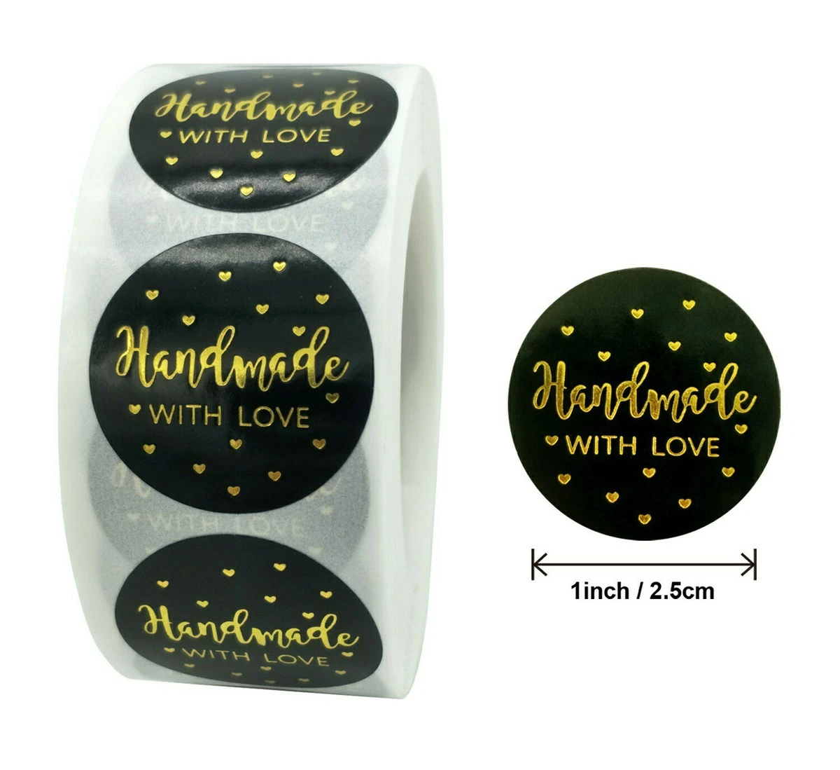Handmade With Love Stickers