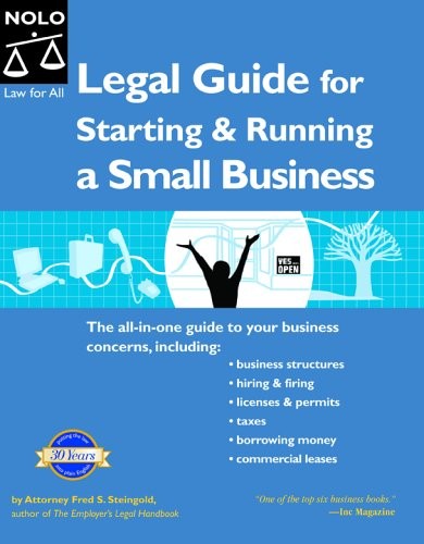 LEGAL GUIDE FOR STARTING & RUNNING A SMALL BUSINESS (8TH By Fred S ...
