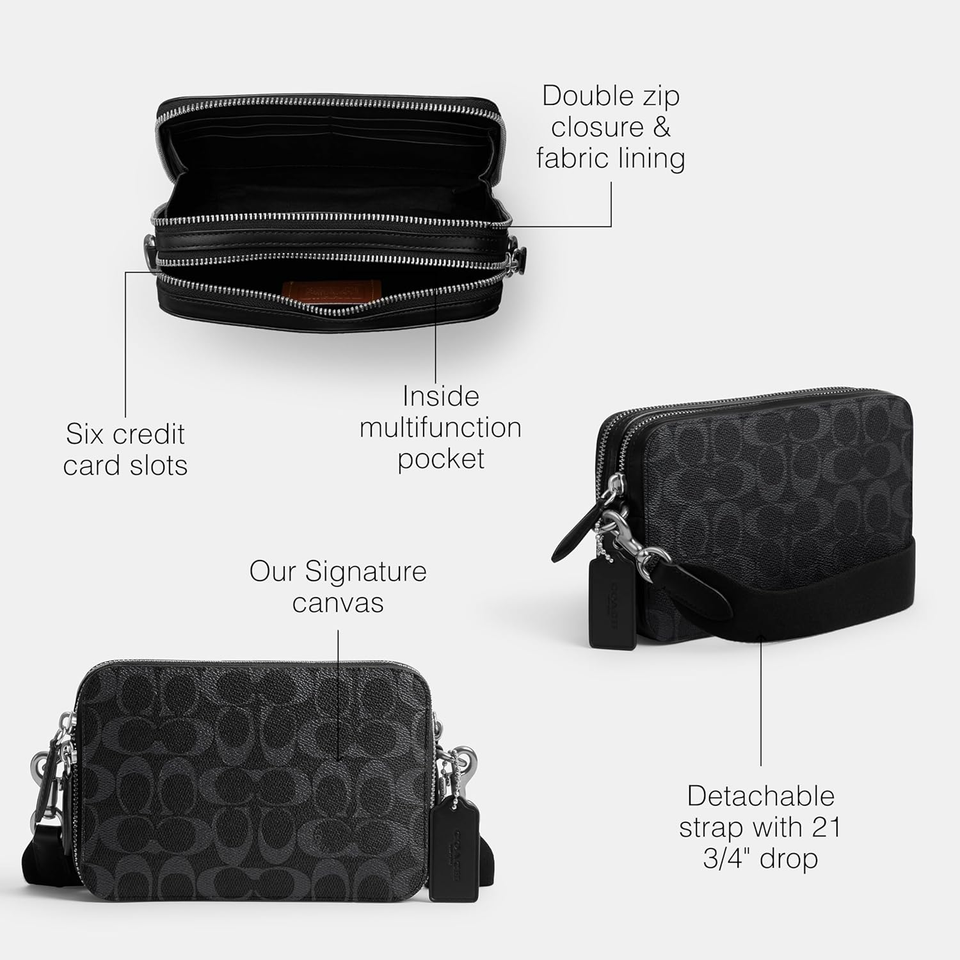 Coach Charter Crossbody 19 in Signature | eBay