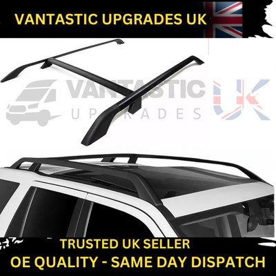 FOR LAND ROVER FREELANDER 2 ROOF RACK BAR RAILS BLACK (2006-2014) NEW ...