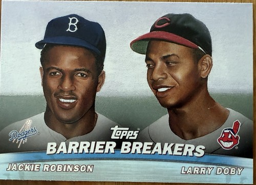 2001 Topps Baseball Barrier Breakers Jackie Robinson Larry Doby #TC20 ...