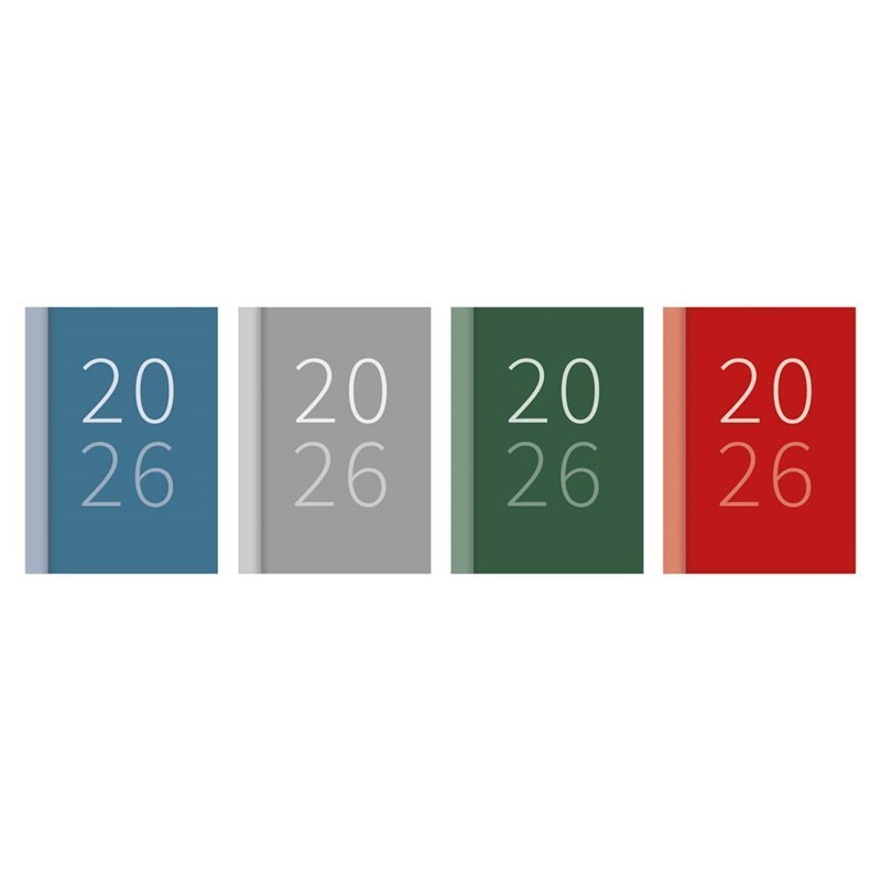 2026 Foil Diary Pocket Slim Cute A7 HardBack Week to View Diaries ...