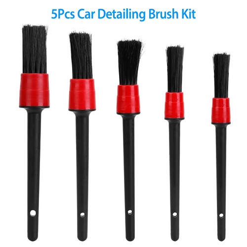 5Pcs Car Detailing Clean Set Detail Gap Brush Wash for Auto Wheel ...