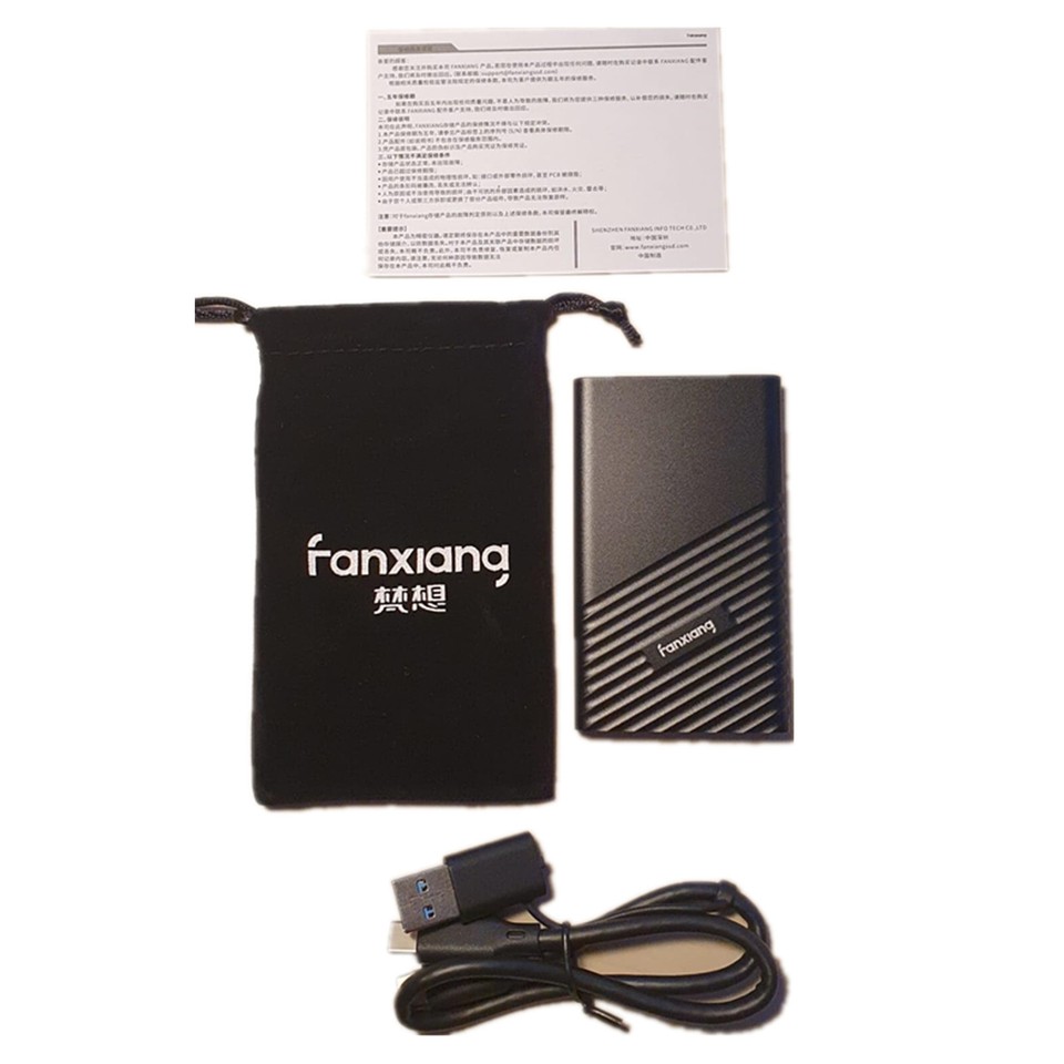 Fanxiang External SSD 4TB 2050MB/s USB3.2 Type C Portable Solid State ...
