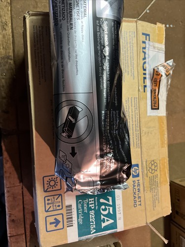 HP 92275A 75A Toner Cartridge Black Old Style Box New Sealed FREE ...