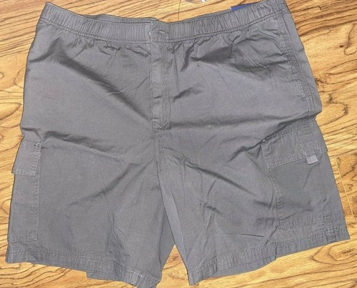 NWT! MEN CROFT & BARROW KOHL'S SIDE ELASTIC GRAY GREY CARGO SHORTS ...