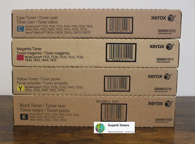 Genuine Xerox Toner SET "Sealed Boxes" 006R01509 006R01510 006R01511 ...