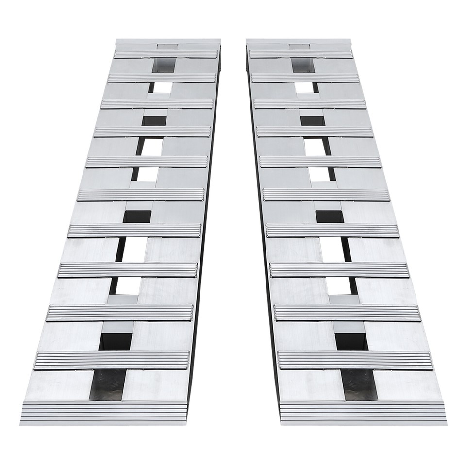 60" X 12" Aluminum 6000 LBS Truck Car Auto Trailer Ramps Hook end ...