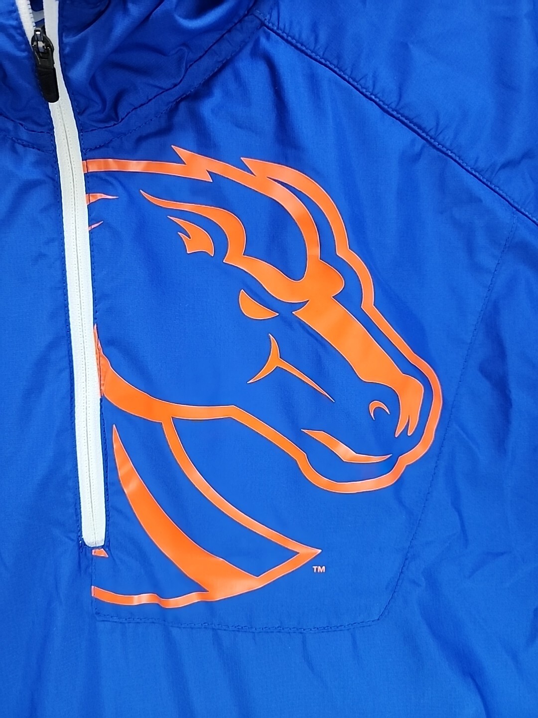 Nike Medium Broncos Light Hooded Quarter Zip Pullover… - Gem