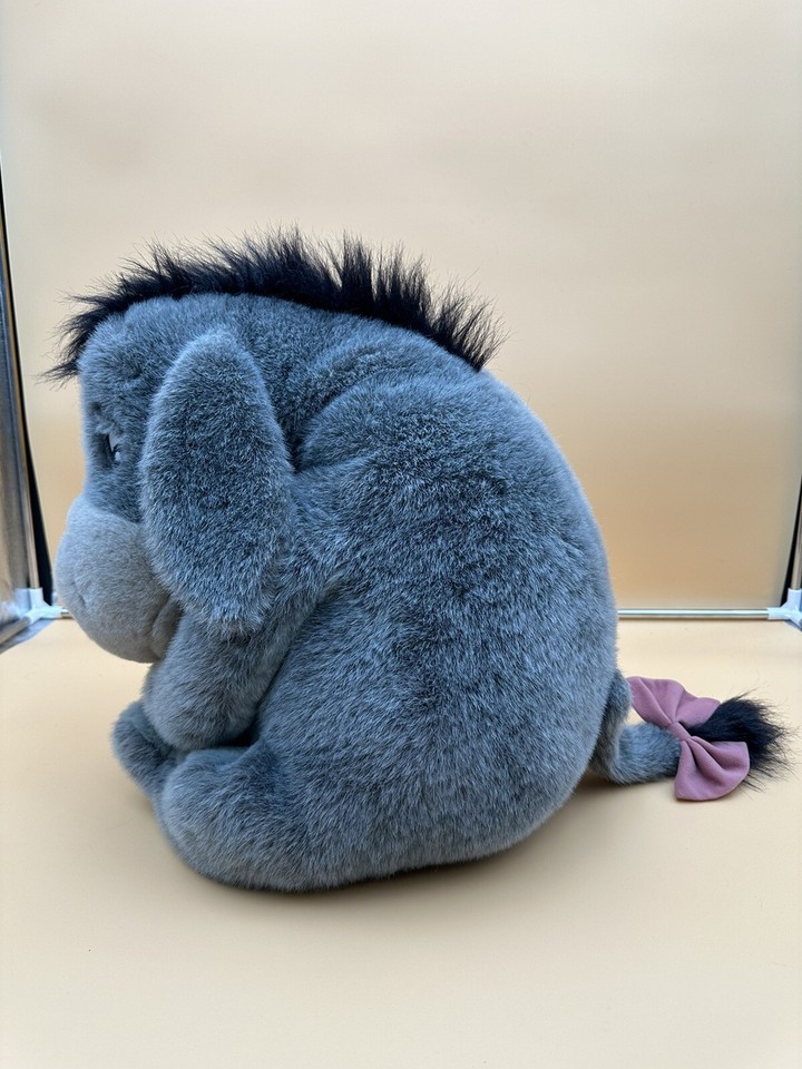 Disney Store Eeyore Super Plush Detachable Tail Stuffed 15" Winnie The ...