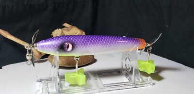 5 inch Custom Handmade wooded prop topwater lure( Purple lady bug) | eBay