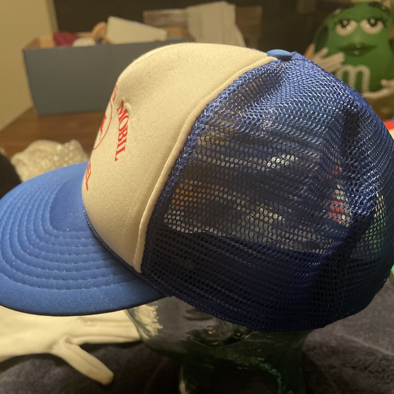 Vintage Mobil Pegasus Trucker Hat Snapback Oil Gas Ke… - Gem