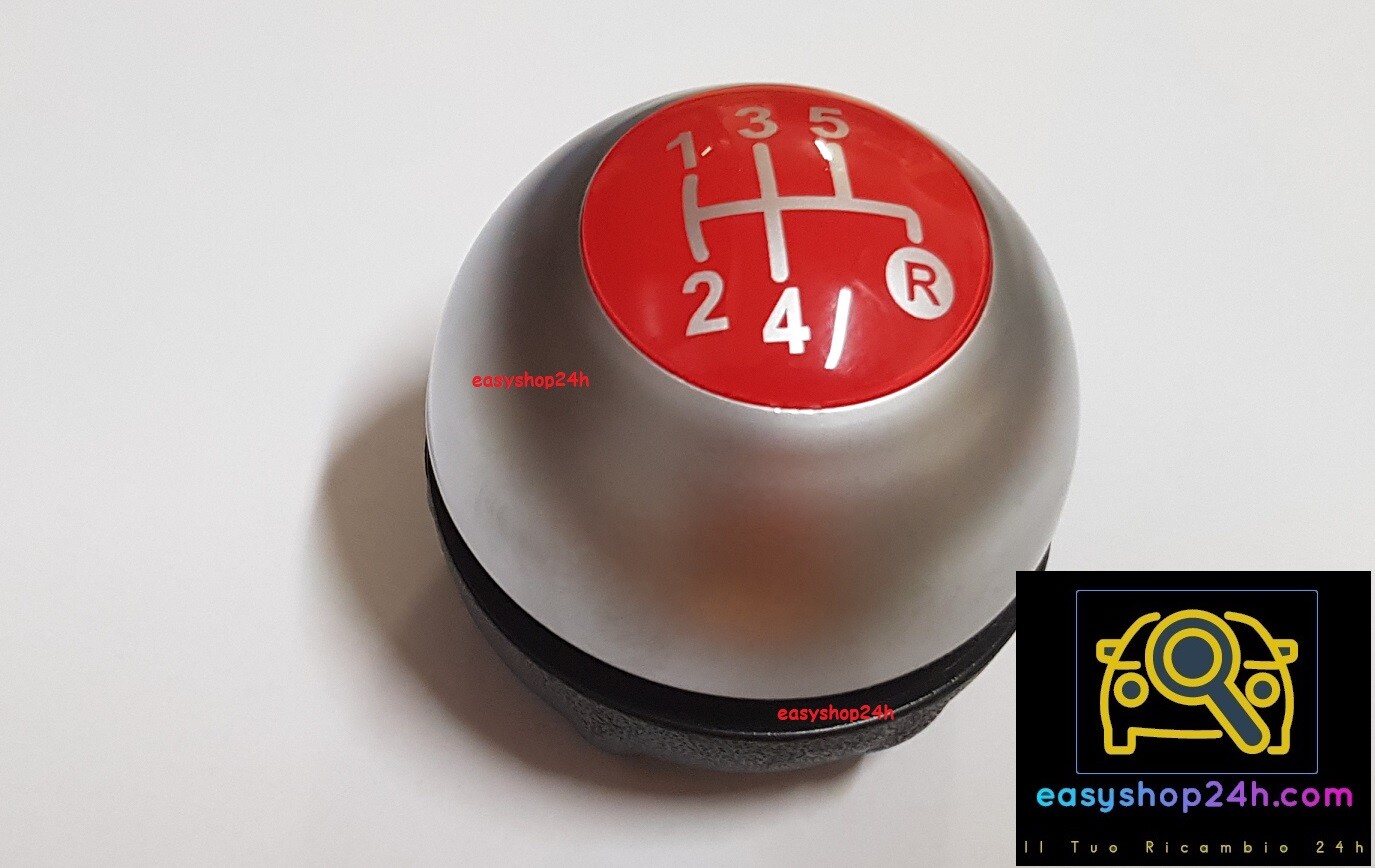 Shift Gear Knob Lever For Fiat 500 2007 2014 Manual 5 Speed Satin Red ...