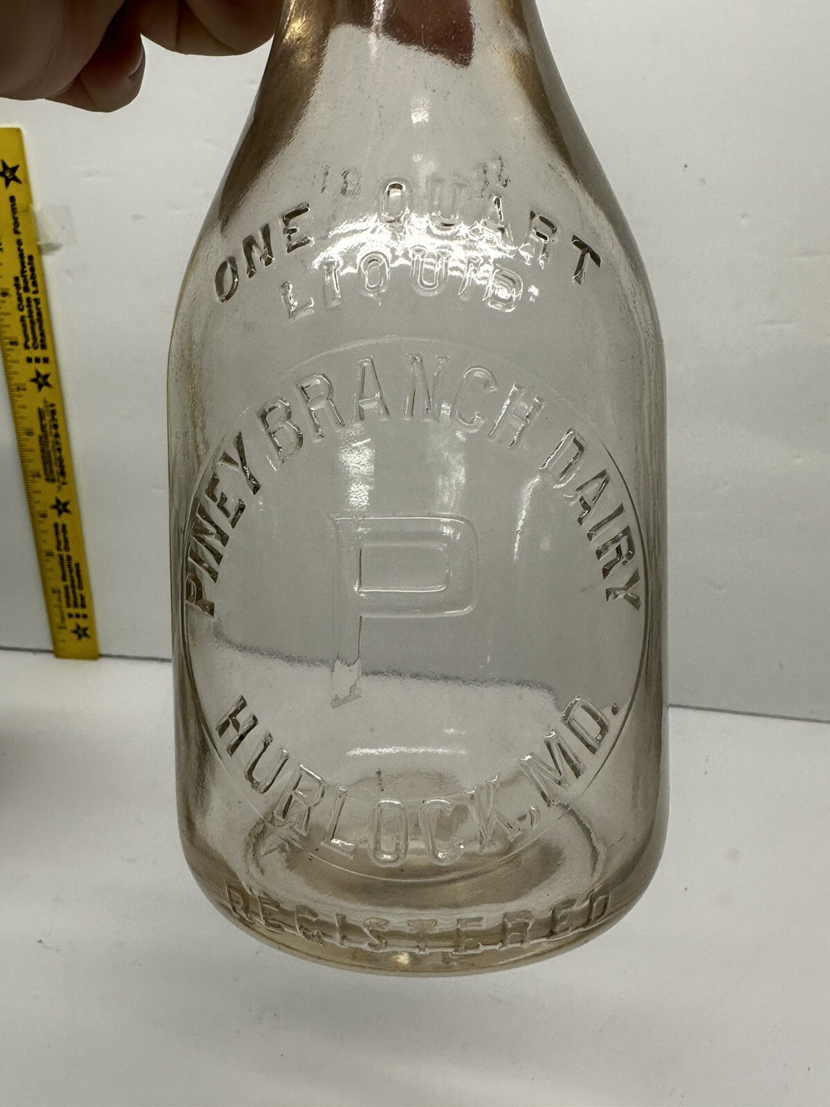 Piney Branch Dairy Hurlock MD Maryland Milk Bottle HTF | eBay