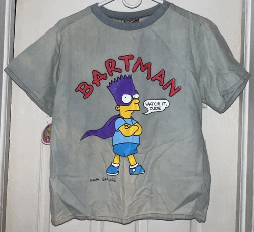 Vintage Bartman T-Shirt Mens Size Medium Stickshift The Simpsons ...