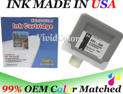 Replacement Pigment PFI-306 Black ink tank for Canon 9400S | eBay