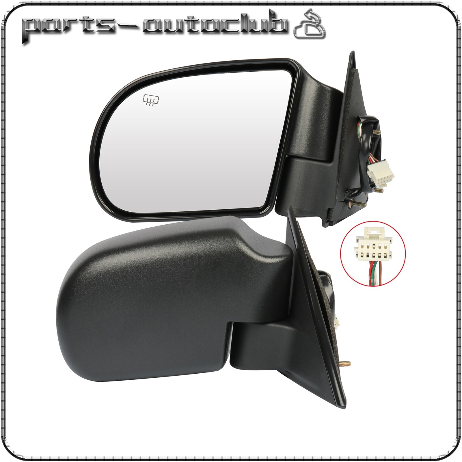 For 1999-04 CHEVROLET BLAZER/S10 Left&Right Side Mirrors Black Power ...